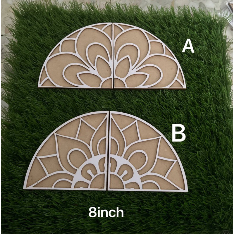 ENTRANCE RANGOLI WOODEN BOARD (8inch) DESIGN A/B | Shopee Malaysia