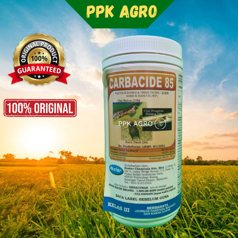 500g CARBACIDE 85 Hextar Carbaryl 85% Racun Serangga Serbuk Insecticide ...