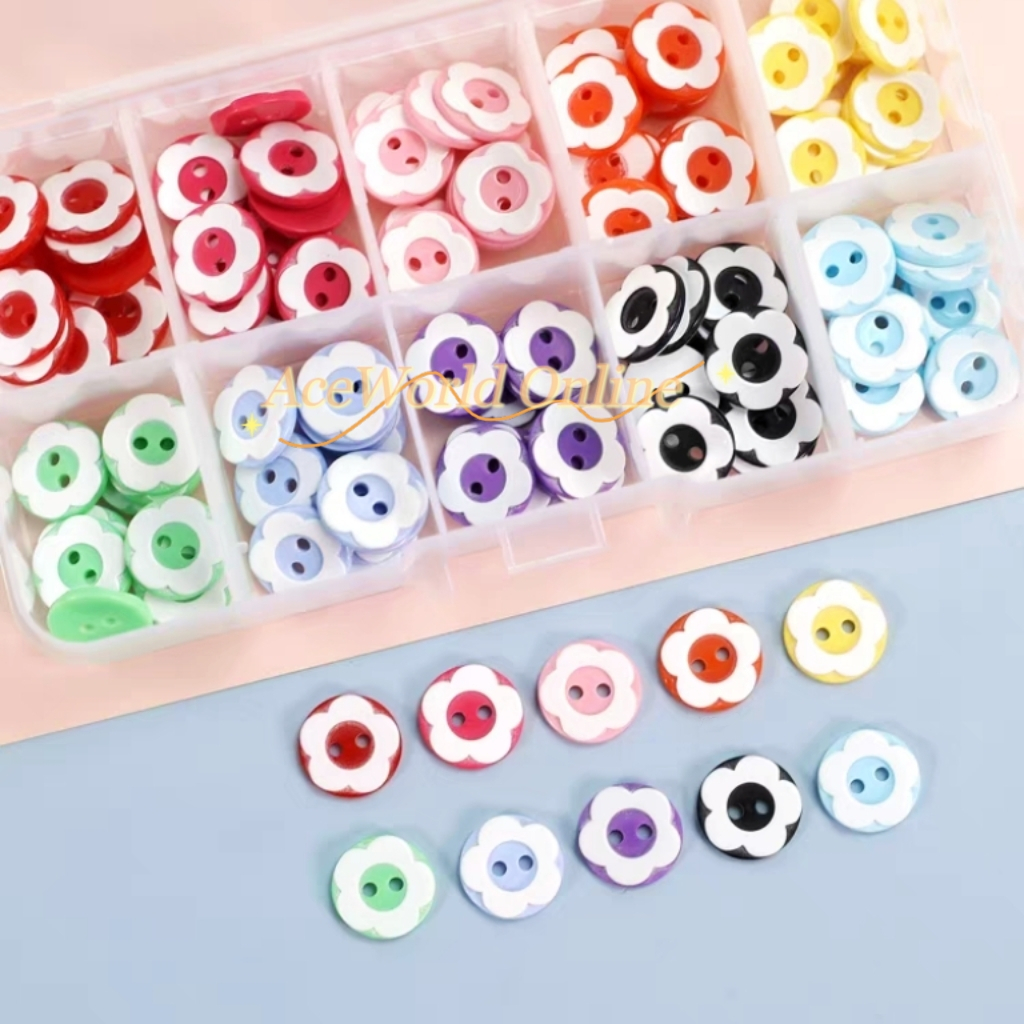Plastic Button | Butang Plastik | Mix Color | 10 20Pcs | DIY Arts ...