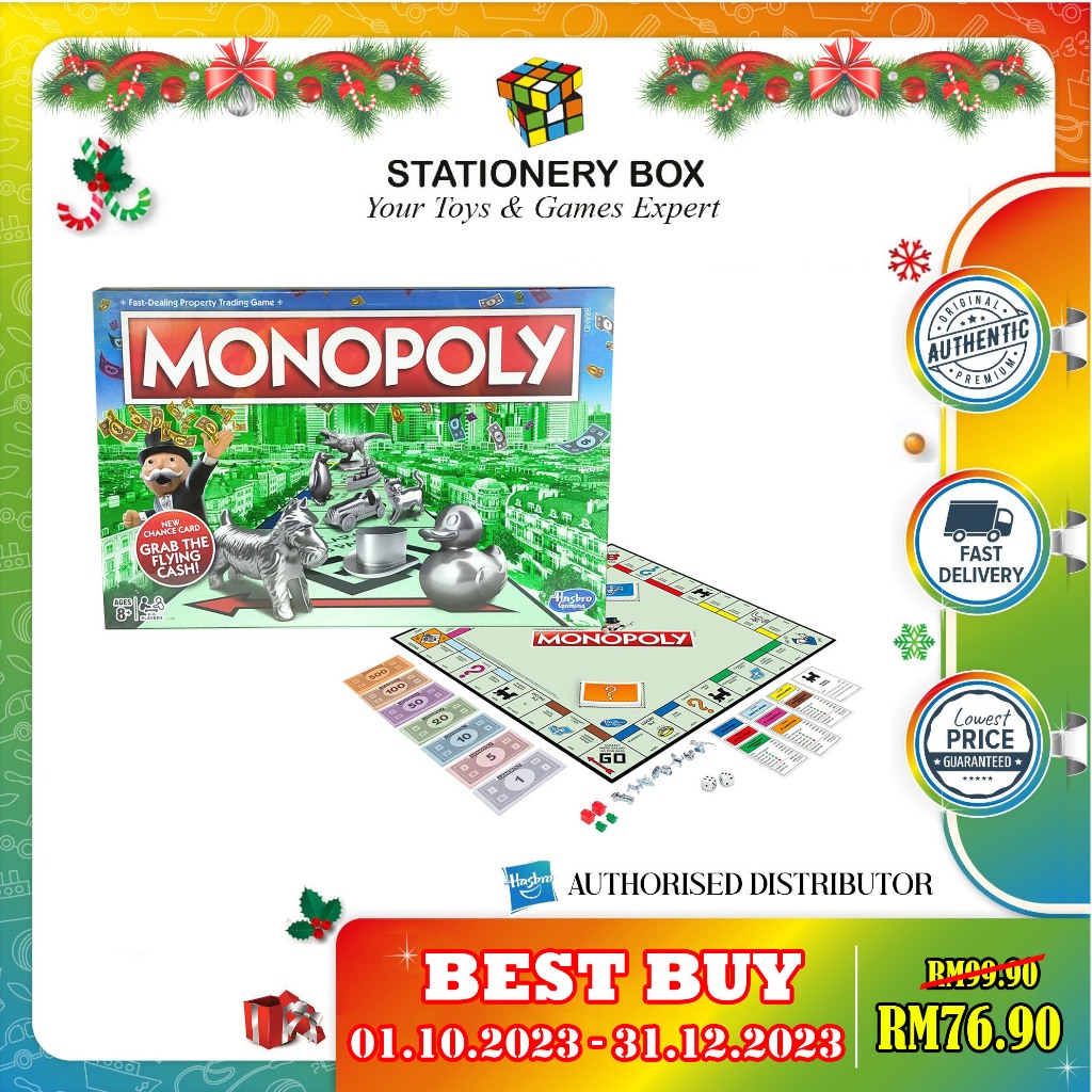 ORIGINAL - Hasbro Monopoly Classic Board Game, 2-6 Players Board Game ... ORIGINAL - Hasbro Monopoly Classic Board Game, 2-6 Players Board Game ...