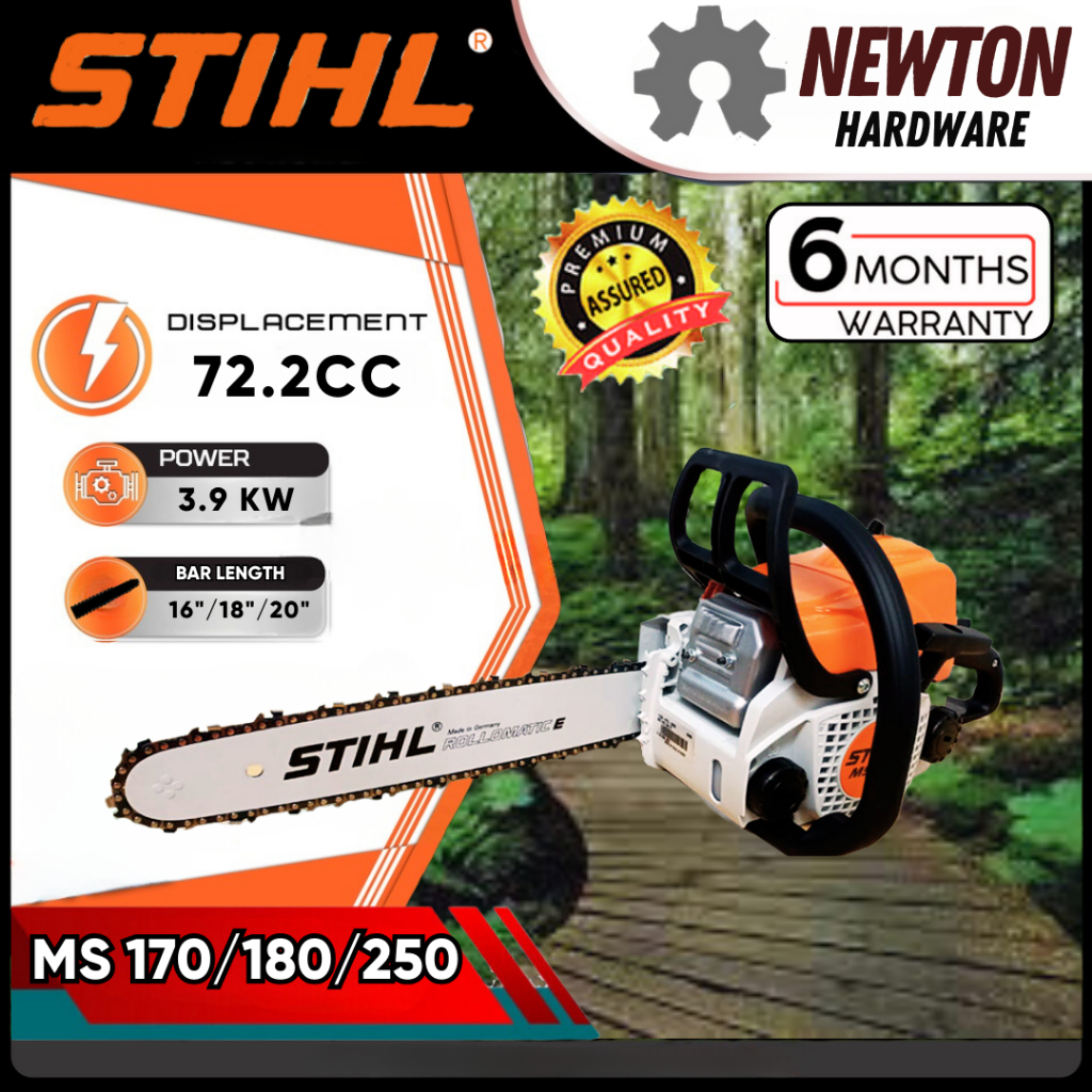 ''STIHL'' ORIGINAL CHAINSAW MS170/MS180/MS250, 16''INCH / 18''INCH / 20''INCH | Shopee Malaysia