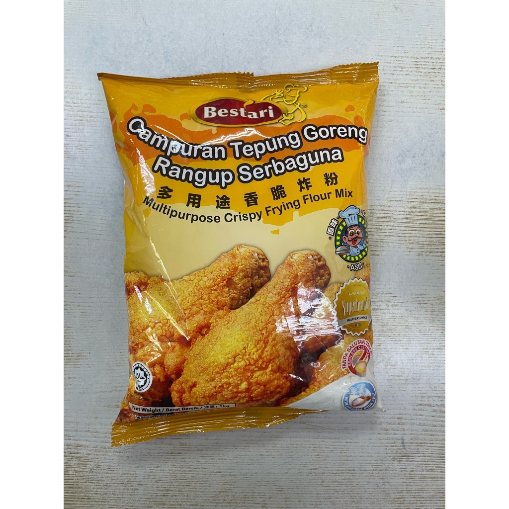 Bestari Crispy Fried Chicken Coating Mix 1kg Original | Shopee Malaysia