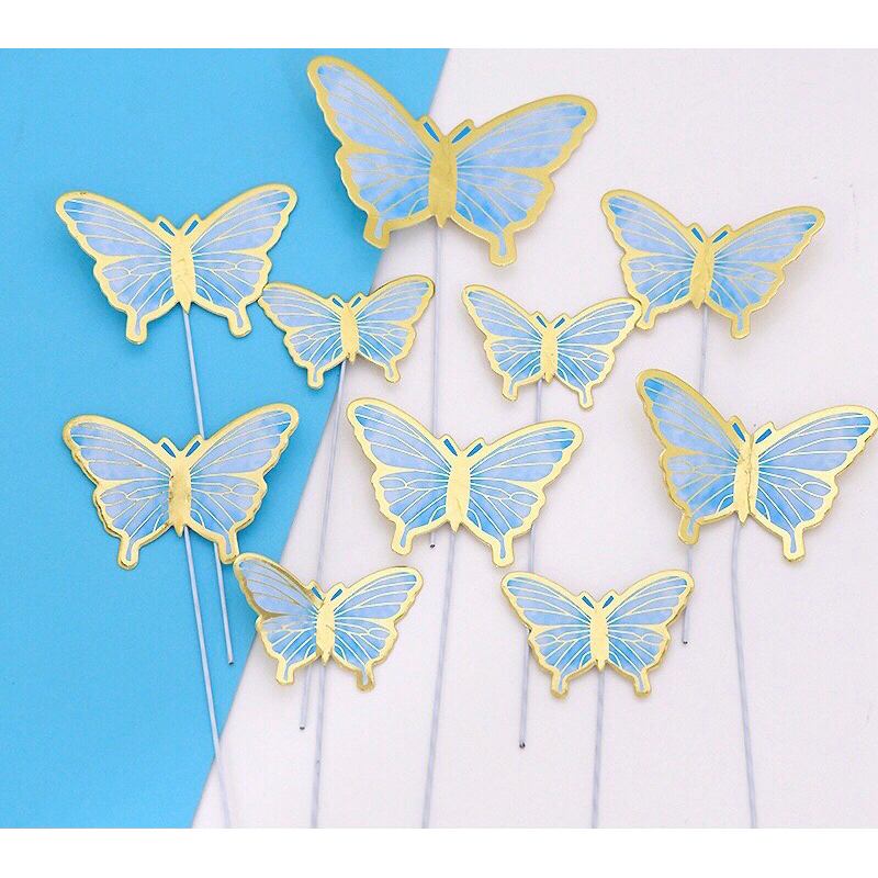 Butterfly Cake Deco Set(Blue) | Shopee Malaysia