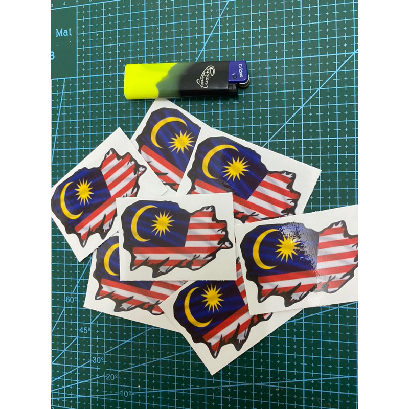 Sticker - Flag bendera negeri negara 1pcs sticker Malaysia Thailand # ...