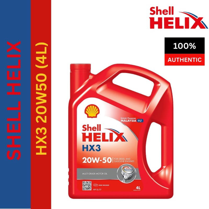 Shell Helix HX3(20W-50) 100% original. | Shopee Malaysia