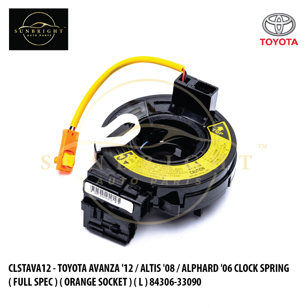 TOYOTA AVANZA '12 / ALTIS '08 / ALPHARD '06 CLOCK SPRING ( FULL SPEC ...