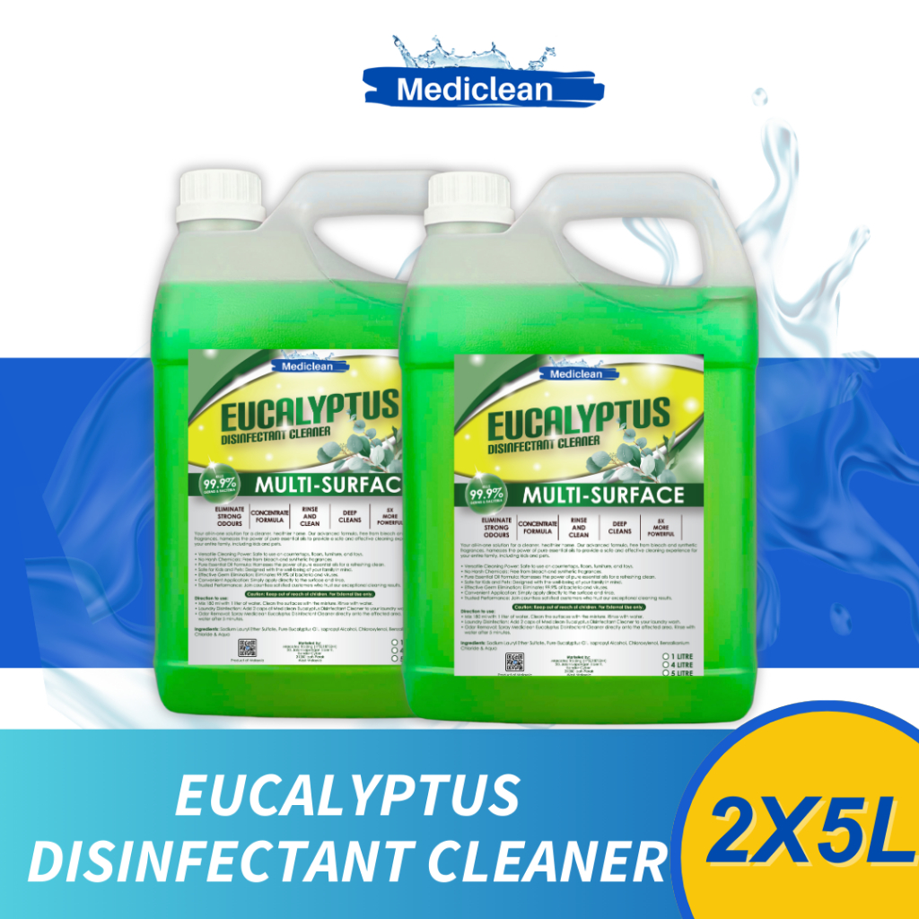 MEDICLEAN EUCALYPTUS DISINFECTANT CLEANER 5000MLX2 | Shopee Malaysia