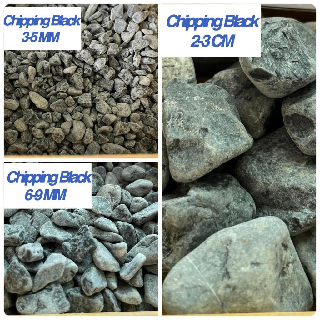 CHIPPING PEBBLE STONE (1KG) BLACK-BATU SUNGAI, LANDSCAPE, GARDENING ...