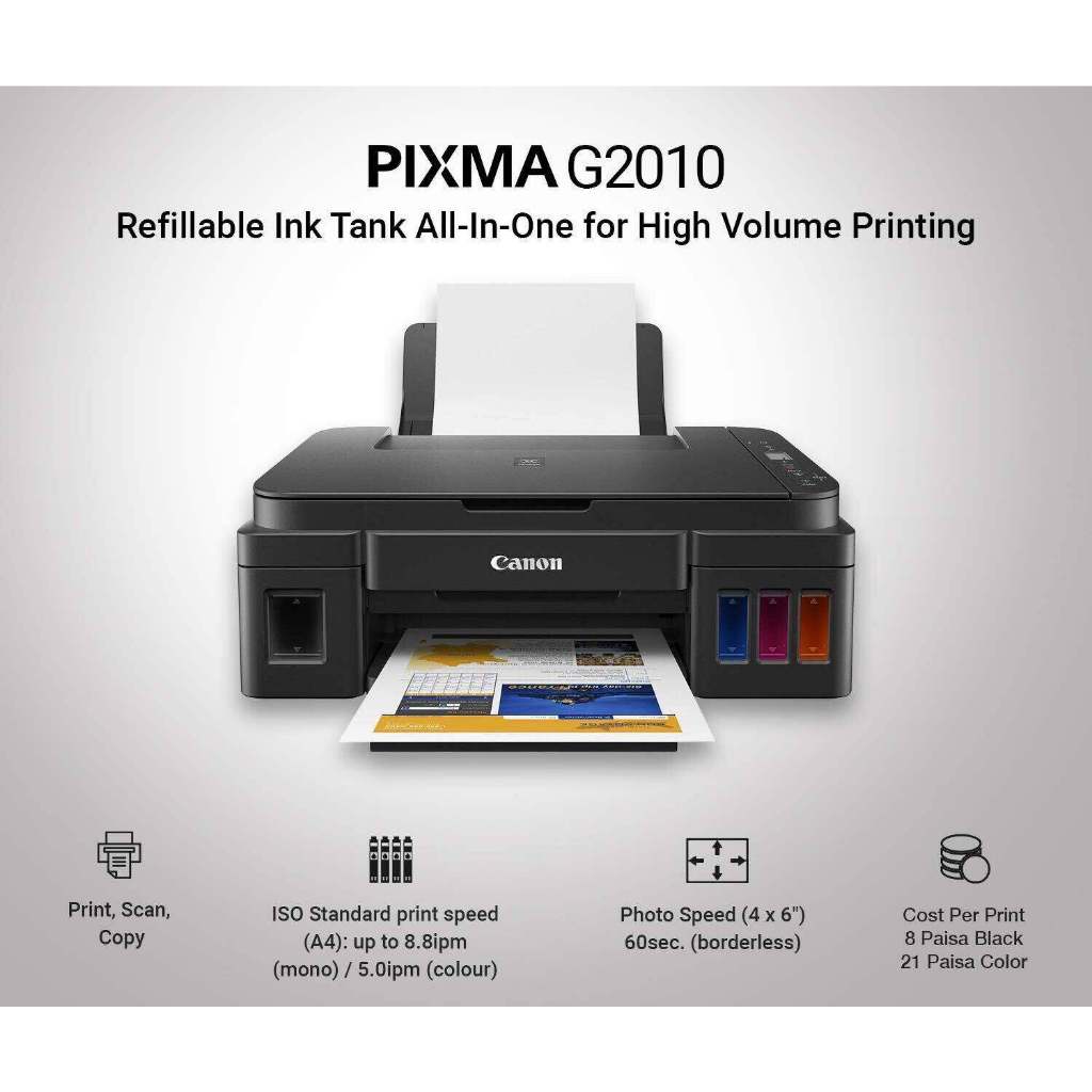 Canon G2010 All In One Ink Tank Printer (Include Original Ink 1 set ...