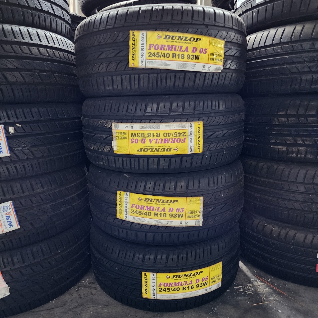 (Year 22) Dunlop D05 245/40R18 Inch Tayar Tire (FREE INSTALLATION ...