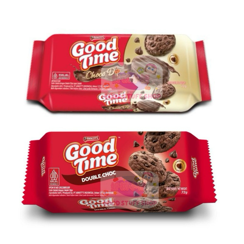 Arnott's Good Time Choco Dip/Double Choco Cookies(71g-72g) | Shopee ...