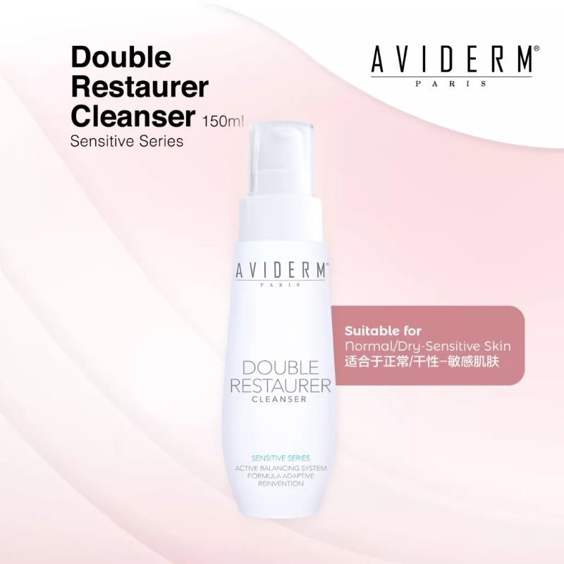 AVIDERM Double Restaurer Cleanser 柔和| 抗氧| 保湿| 舒缓| 镇定| 洗脸液 (150ml) [Exp ...