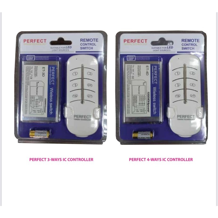 4way 4x1000w Wireless Remote Control Digital Remote Control Switch ...