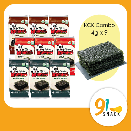 Kimnori Korean Crispy Seaweed Korea (4g x 9) Snack Snek 韩国进口香脆紫菜 Pack ...