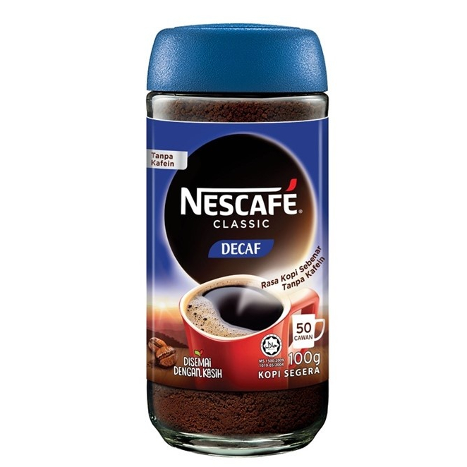 Nescafe Classic Decaf 100gm(1bottle) can make 50 cups pure soluble ...