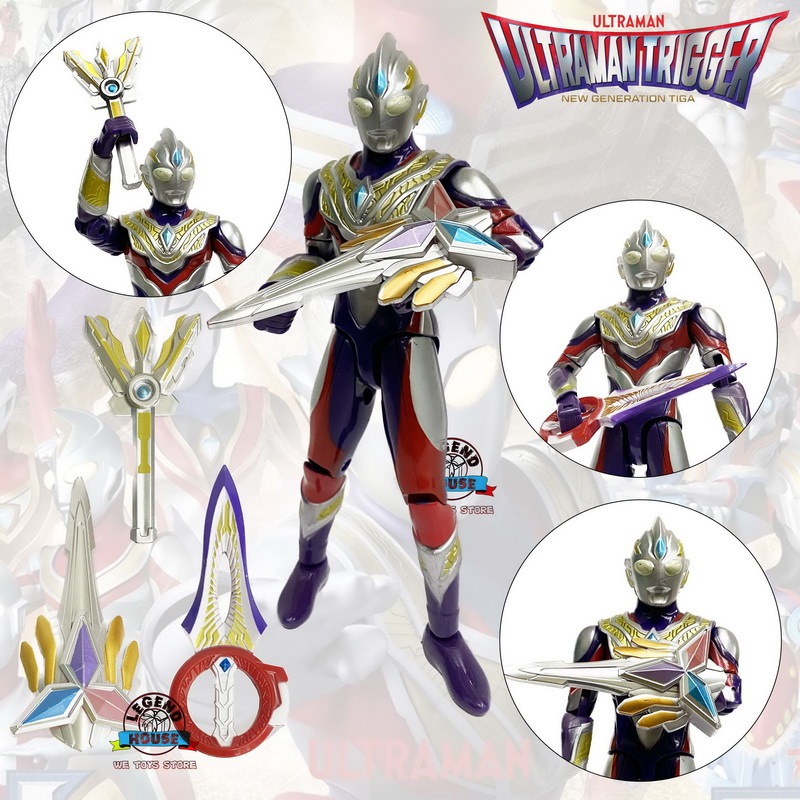 SHF Ultra Act Action Figure Ultraman Alpha Ultraman Trigger Multi Type ...