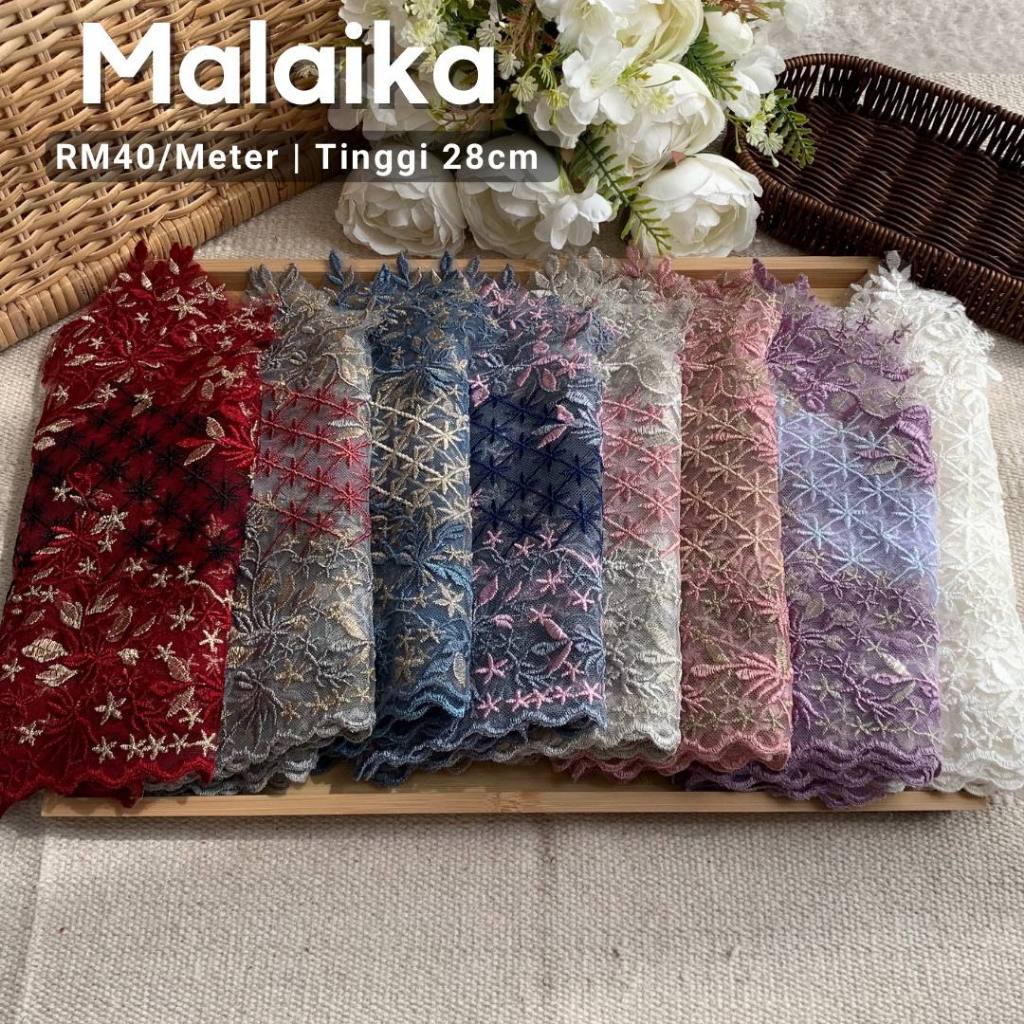 NEW ARRIVAL!! TRIMMING LACE MALAIKA NEW DESIGN FESYEN LACE YANG CANTIK ...