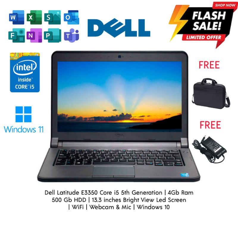 (Refurbished) Dell Latitude 3350 Core i5 5th Generation | 8Gb Ram | 128 ...