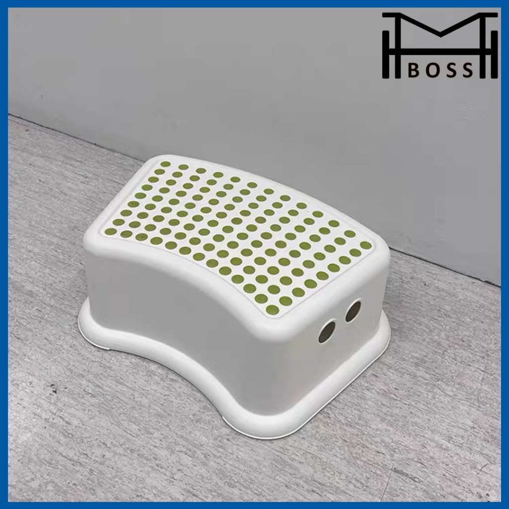 ANTI SLIP CHILDREN STOOL WHITE GREEN PINK CHILDREN'S STOOL BANGKU STEP ...