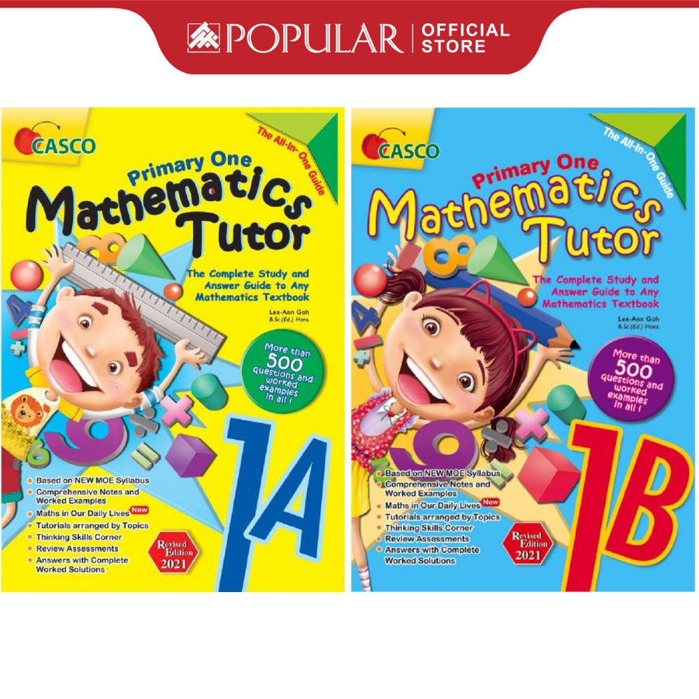 CASCO Primary Maths Tutor 1A / 1B- Revised Edition 2021 | Shopee Malaysia