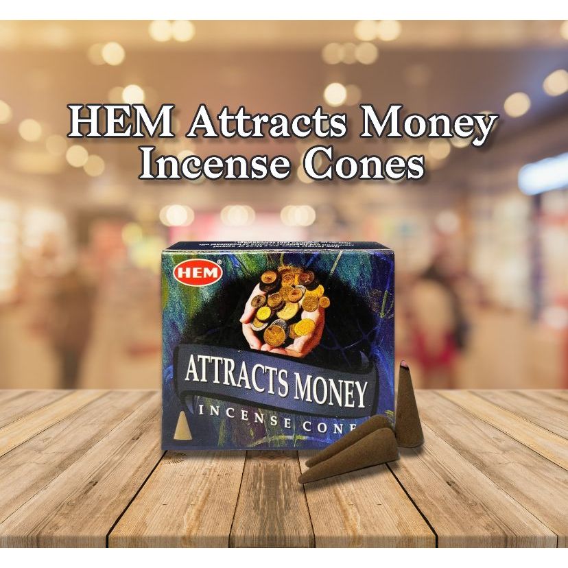 Hem Hand crafted Attract Money Incense Cone (10pcs /pack) - Attract ...