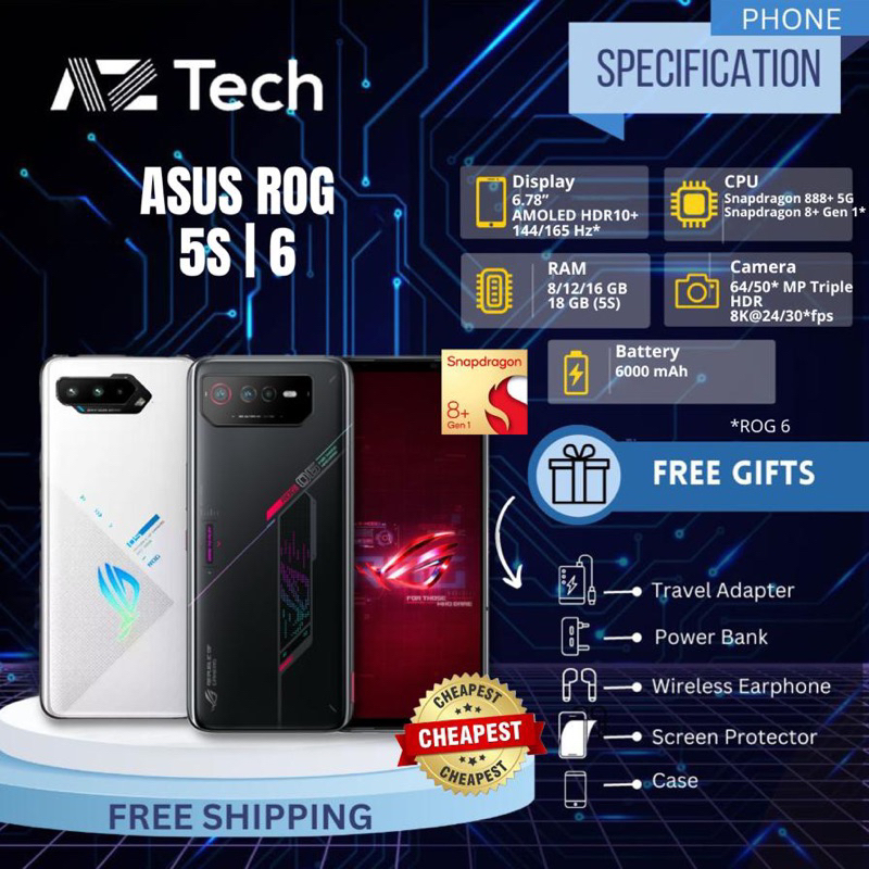 New Ready Stock Asus Rog 5s & Rog 6 With 1 Year Warranty | Shopee Malaysia