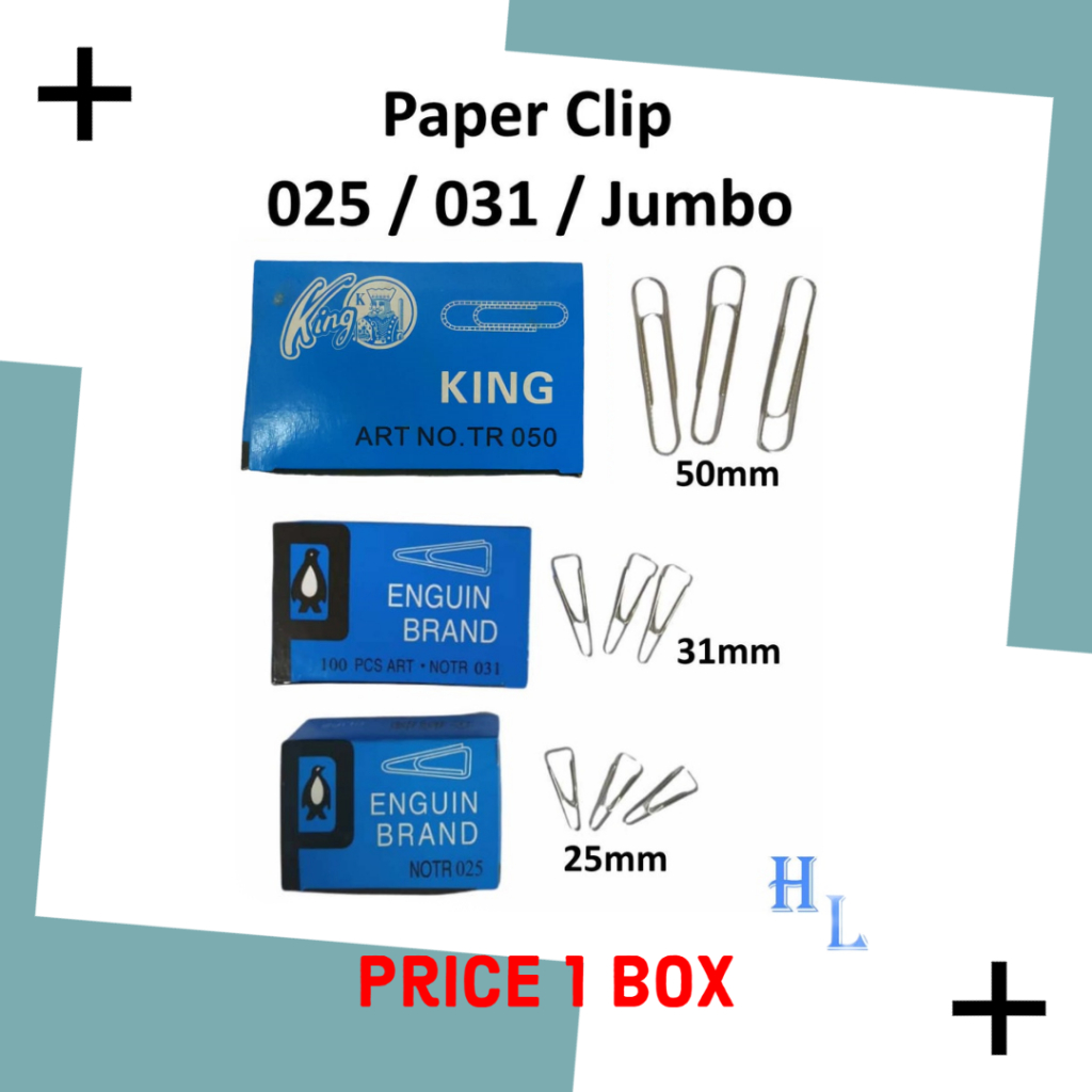 Paper Clip 025 / Paper Clip 031 / Jumbo Paper Clip (Ready Stock ...