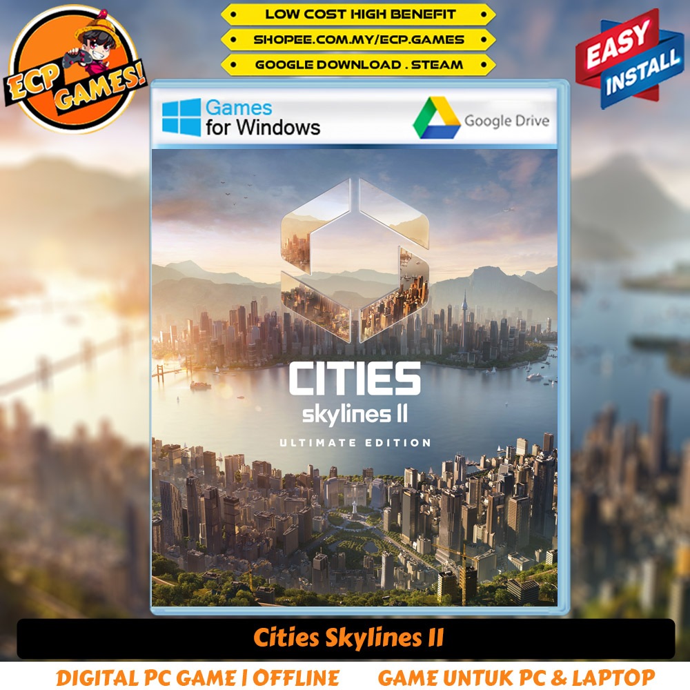 Cities: Skylines II / PC / Game / Offline / Digital Download / Dlc / Ecpgames | Shopee Malaysia
