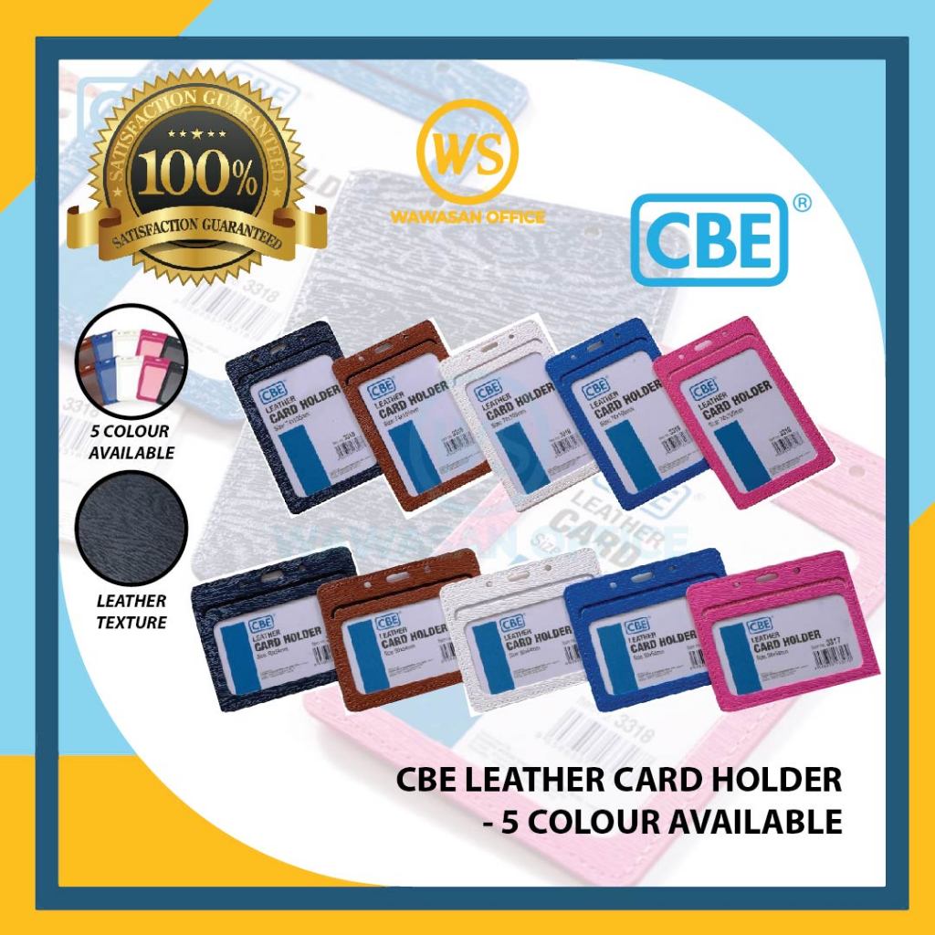 CBE Leather Card Holder / ID Card Holder / Badge Holder / ID Holder ...