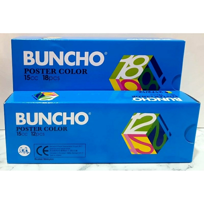 Buncho . Poster Colour . 15cc . 12 / 18 Col . Warna Air Poster ...