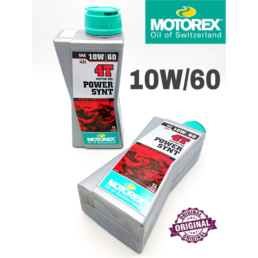 MOTOREX POWER SYNT 10W60 Engine Oil Liter 1L Fully Synthetic KTM Duke ...