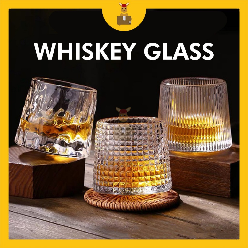 Spinnable Whiskey Glass Cocktail Brandy Tequila Cognac Spinning ...