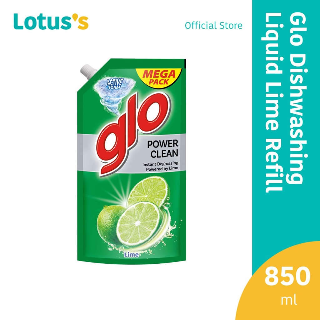 Glo Lime Dishwashing Liquid Refill 850ml | Shopee Malaysia