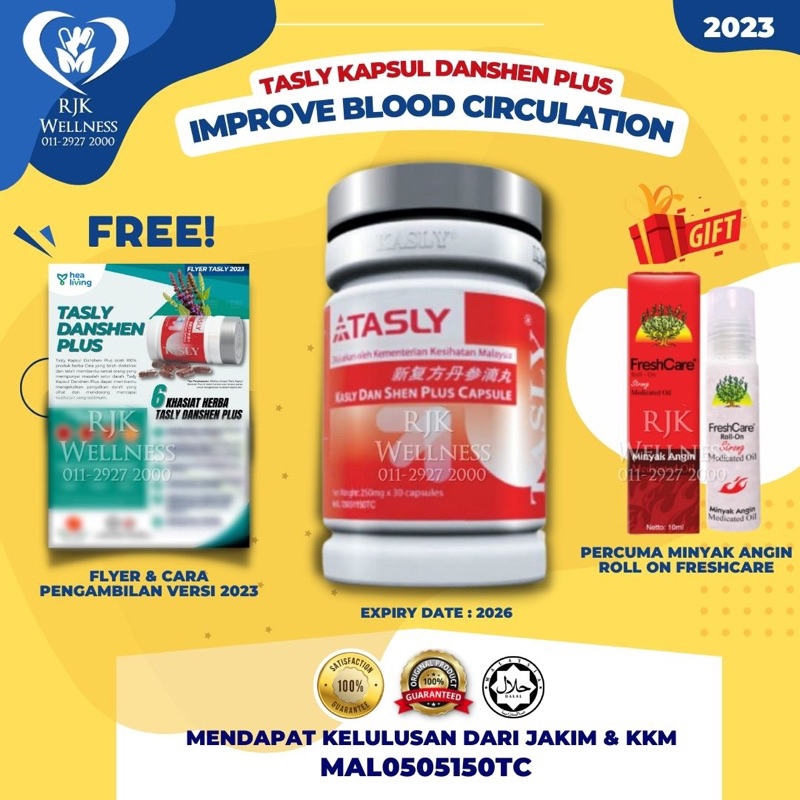 TASLY KAPSUL DANSHEN PLUS FAST SHIPPING | Shopee Malaysia