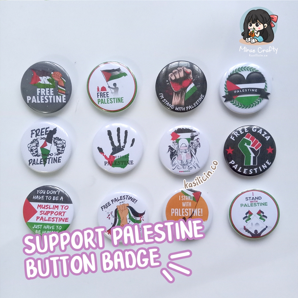 SUPPORT PALESTINE BUTTON BADGE | Shopee Malaysia
