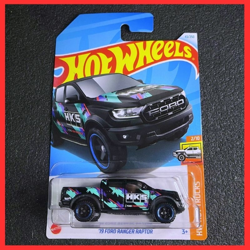 (WM FREE Shipping) Hot Wheels Ford Ranger Raptor HKS 2019 Black HKS ...