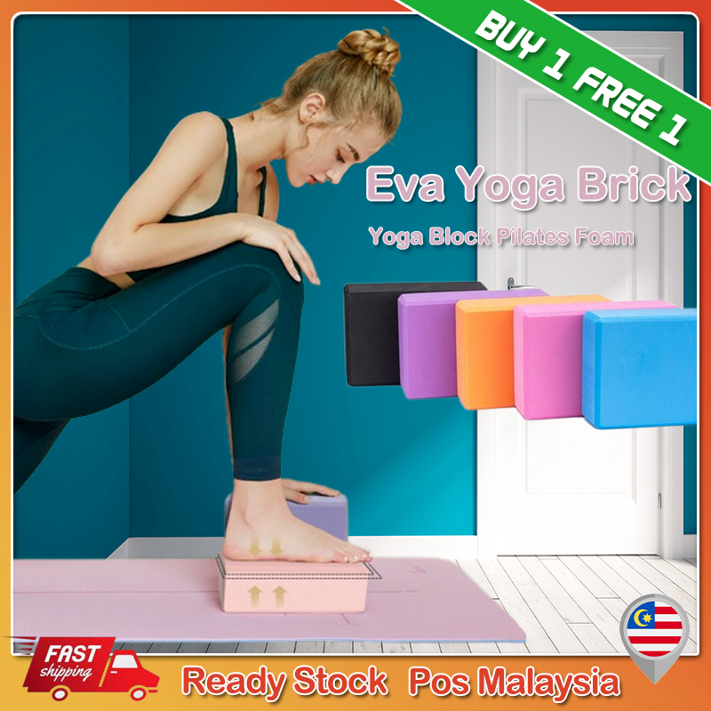 EVA Yoga Brick Yoga Block Pilates Foam Fitness High Density Exercise ...