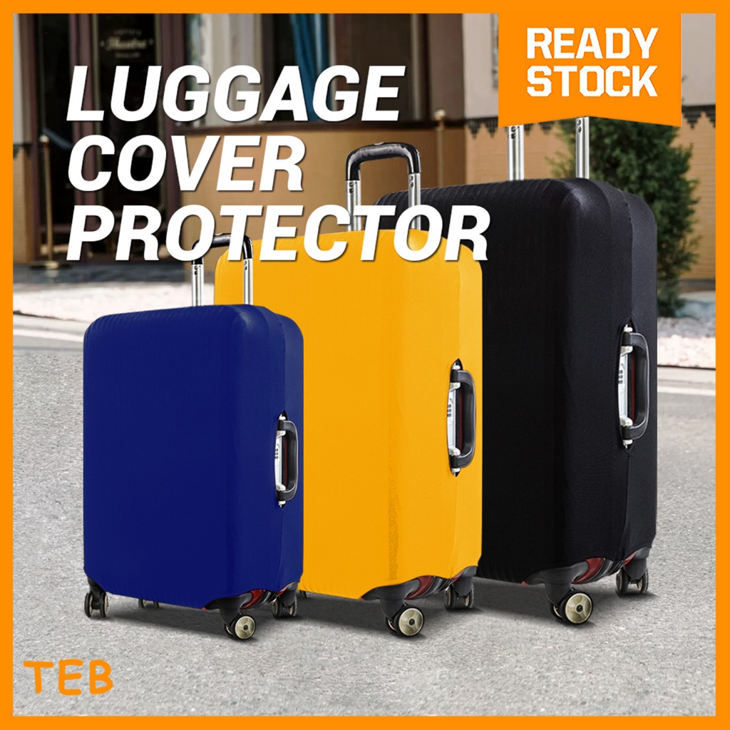 Elastic Luggage Cover Dustproof Bag Protector Travel | Sarung Pelindung ...