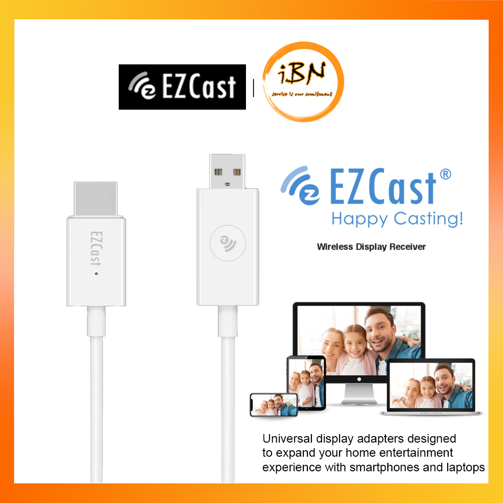 EZCast Compact Wireless Display Receiver Mirror to screen easily, speedy and friendly EZC-CS2 ...