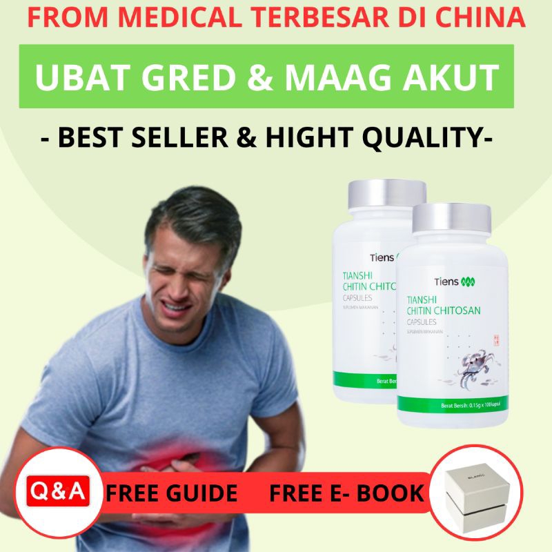 [ FREE GIFT ] CHITIN CHITOSAN TIENS UBAT GERD UBATI LUKA DALAM BADAN ...