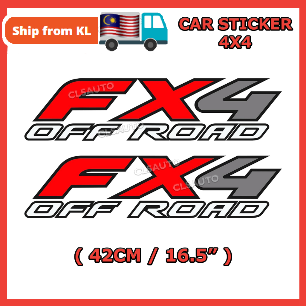 Ford FX4 Sticker 4x4 Offroad Car Body Side Trunk Boot Fender Decal ...