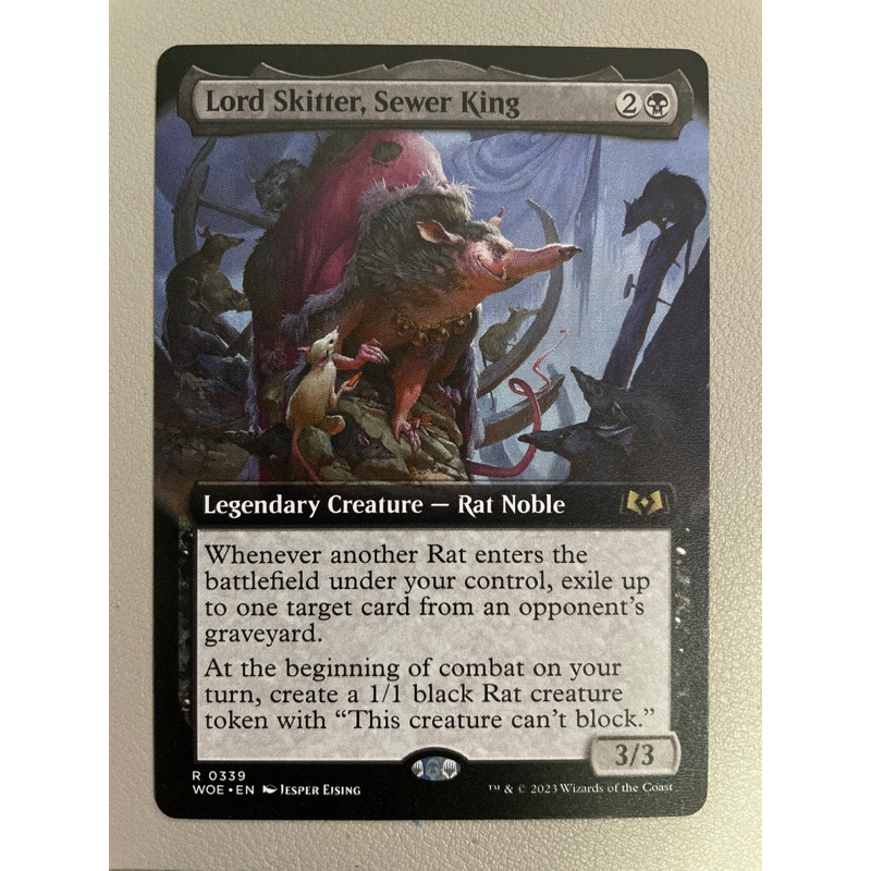 MTG:Wilds Of Eldraine (WOE) R0339 - Lord Skitter, Sewer King (Extended ...