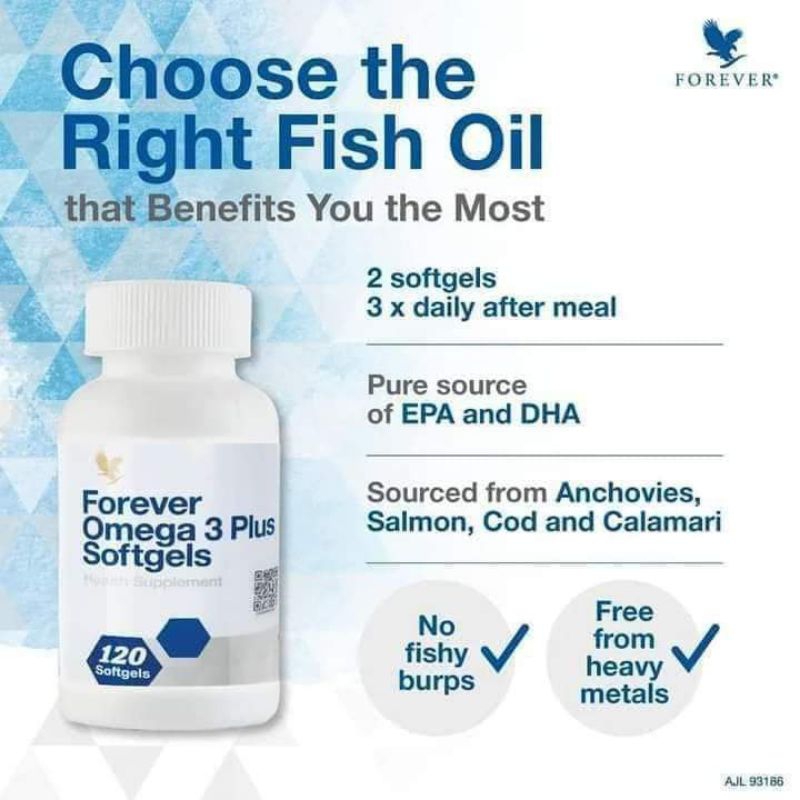 FOREVER LIVING OMEGA 3 PLUS ORIGINAL 100% (exp 1/2027) | Shopee Malaysia