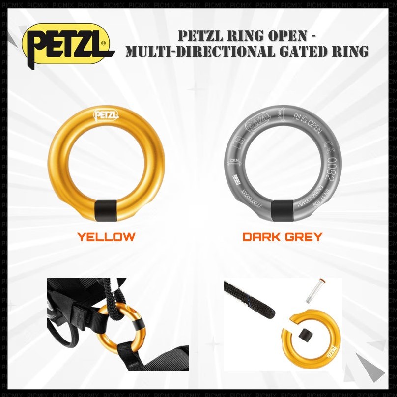 Petzl Ring Open - Multi-directional Gated Ring (Ready Stock!!) | Shopee Malaysia