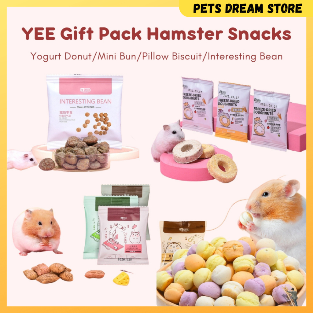 Yee Hamster Snack Mini Bun Vege Fruit Mini Pack Hamster treats Freeze ...