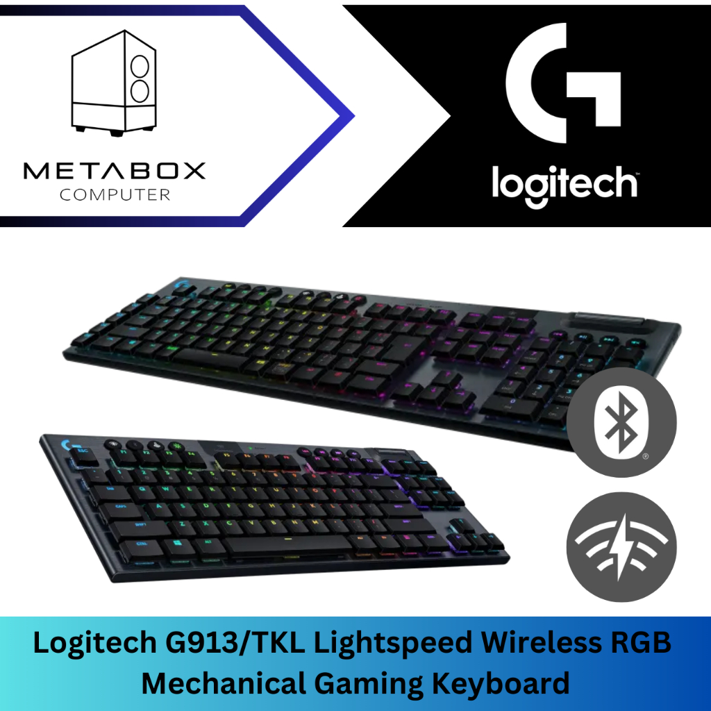 Logitech G913/TKL Lightspeed Wireless RGB Mechanical Gaming Keyboard ...
