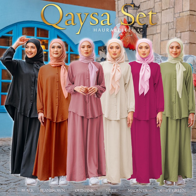 READYSTOCK! HAURABELLE QAYSA SET (BAJU CASUAL/BAJU KURUNG CONVOCATION ...