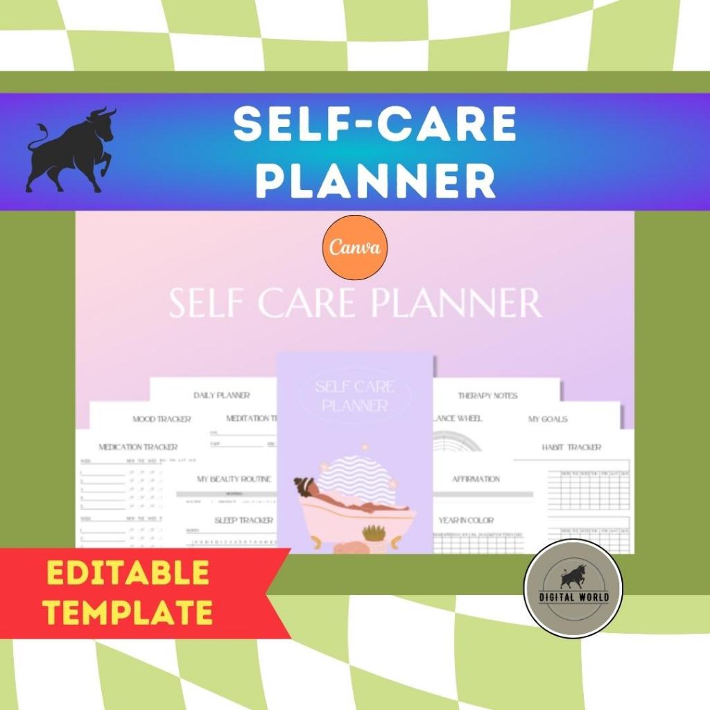 Canva Self Care Planner | Canva Template | Editable Planner | | Shopee Malaysia
