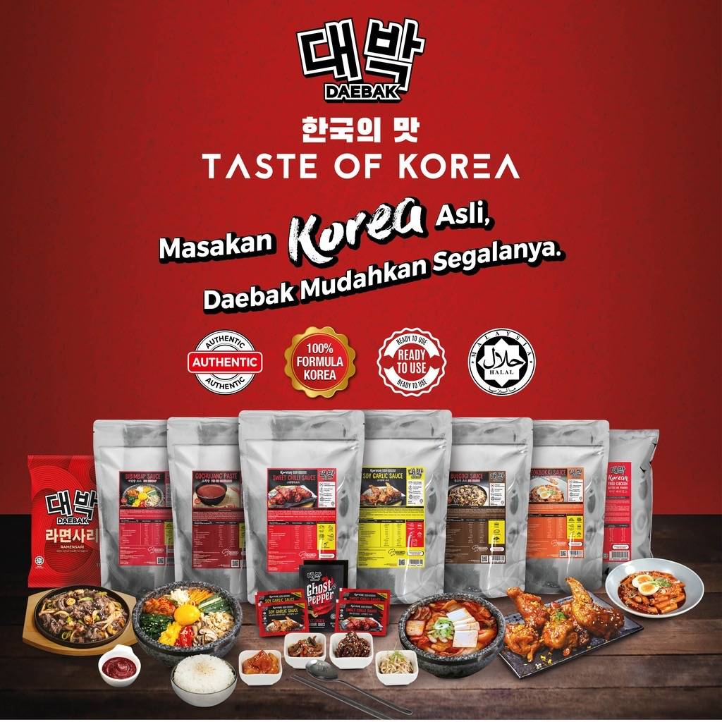 DAEBAK KOREAN FRIED CHICKEN SAUCE / NOODLE / POWDER | Shopee Malaysia