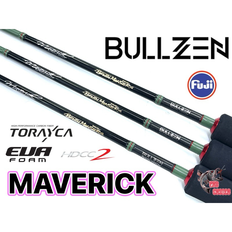 BULLZEN BRUTAL MONSTER MAVERICK SPINNING JIGGING FISHING ROD | Shopee ...